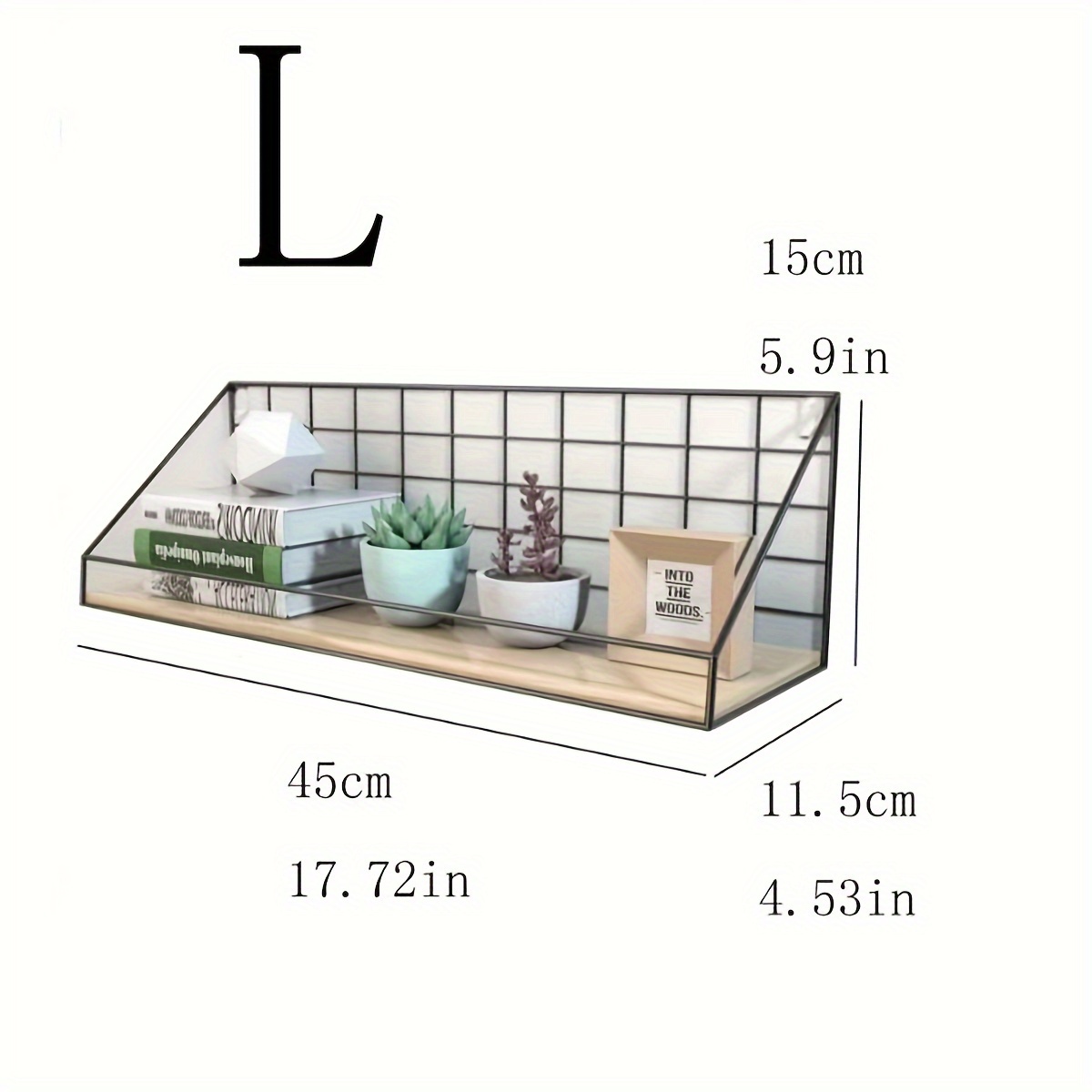 1pc Wall Mounted Shelf Bedroom Living Room Bathroom - Temu Canada