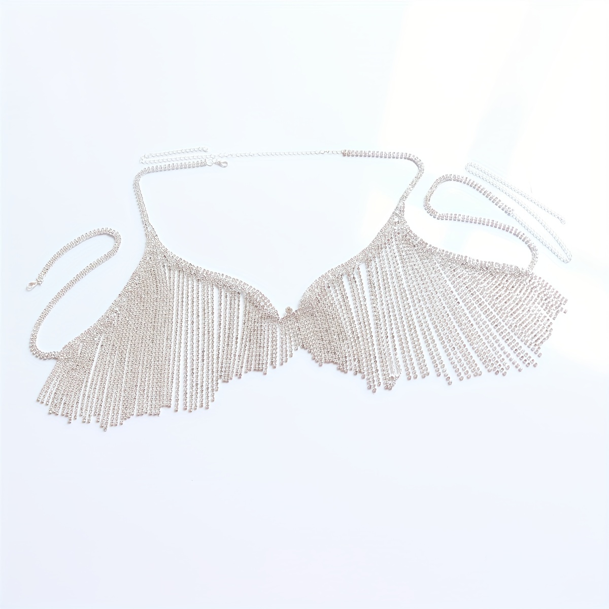 Shiny Rhinestone Tassel Pendant Bra Chain Sexy Body Chain - Temu United ...
