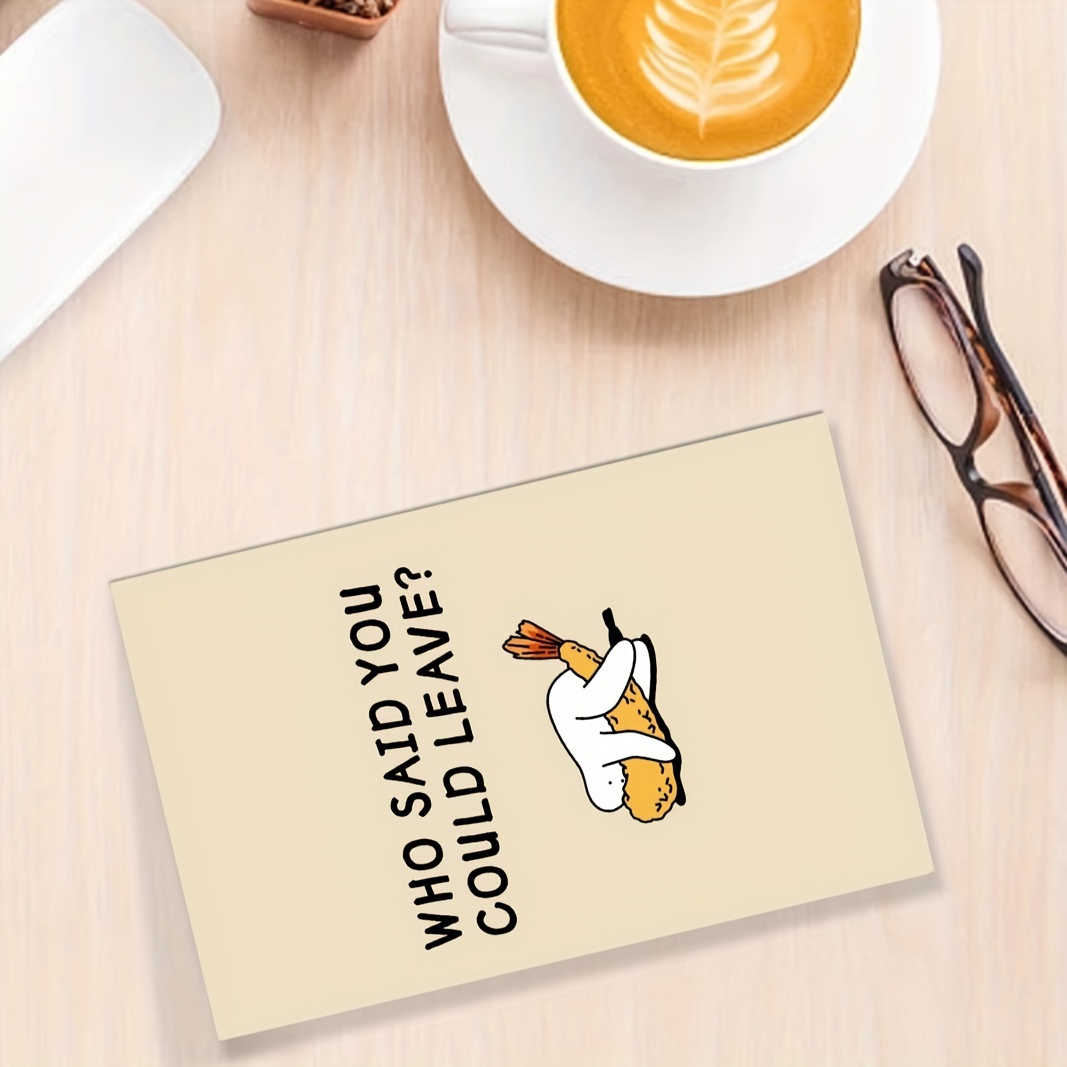 Funny Resignation Card, Keep In Touch Card For His/her Office, Farewell ...