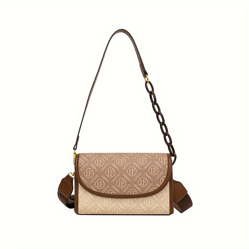 Plaid Pattern Flap Vintage Crossbody Bag Women's Pu Leather - Temu Portugal