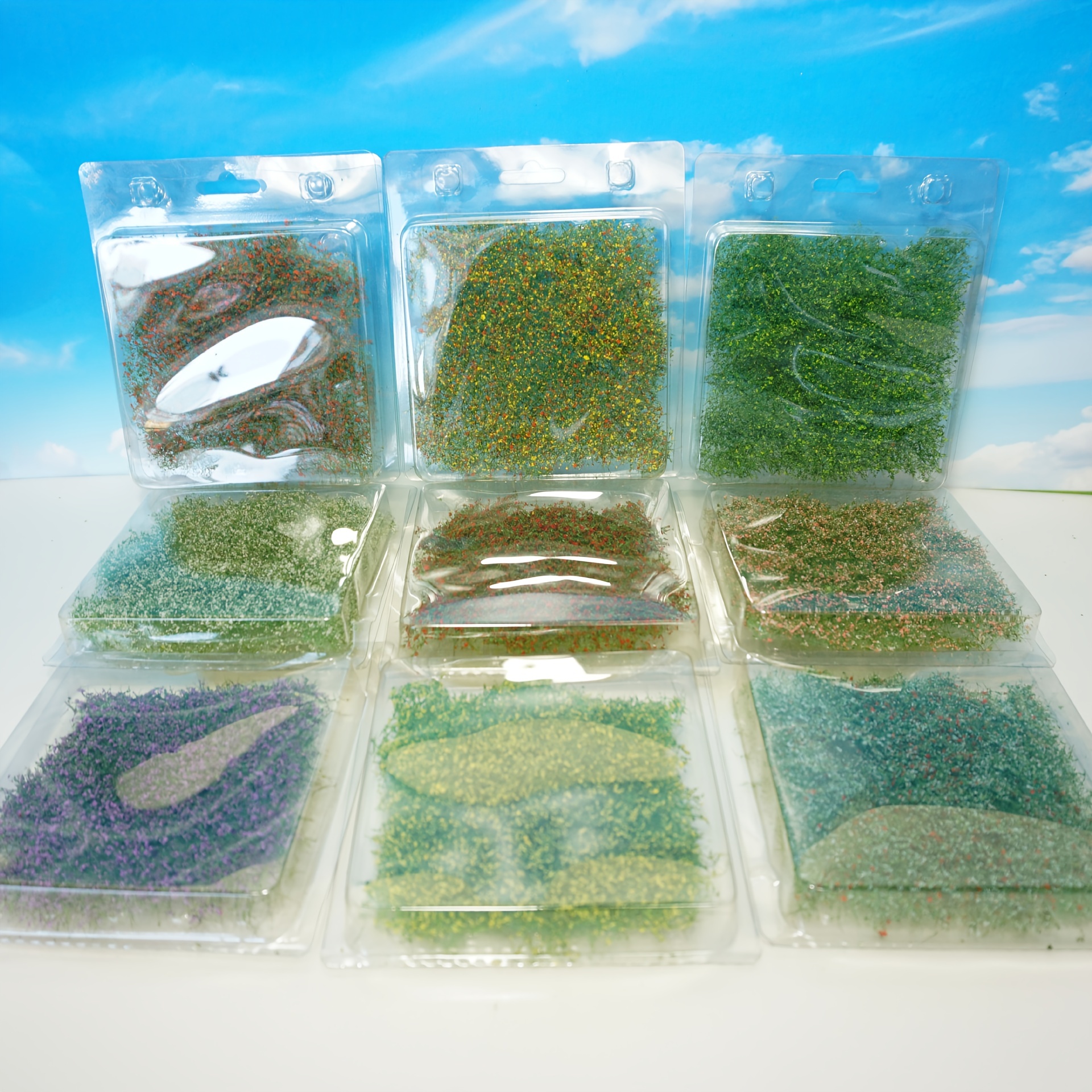 Simulation Model Country Wildflowers Simulation Lawn Grass Pile Scene ...