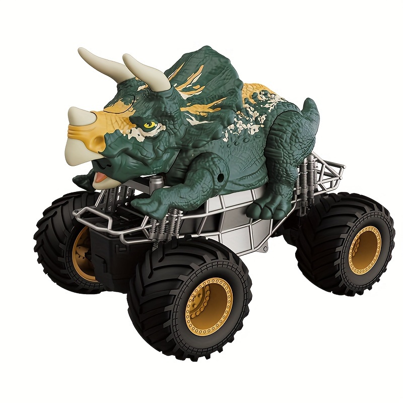 Q160 Dinosaur Big Wheel Remote Control Car Light Spray Stunt - Temu ...