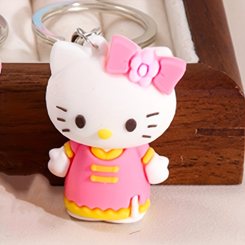 Porte clés Sanrio Hello Kitty En Silicone En Forme D'animal - Temu ...
