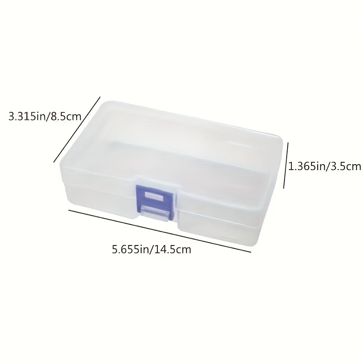 Transparent Lockable Empty Box Rectangular Plastic Storage - Temu