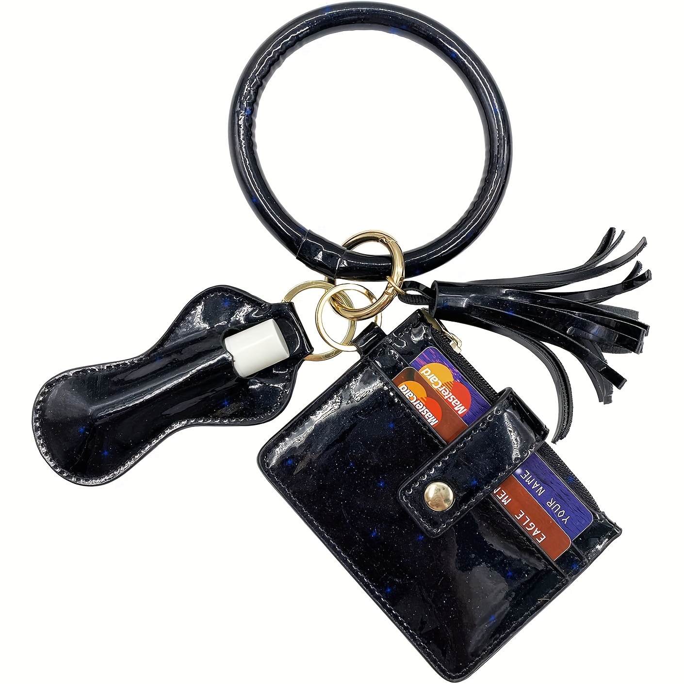 Wristlet Bracelet Wallet Keychain Credit Card Holder Key - Temu United ...