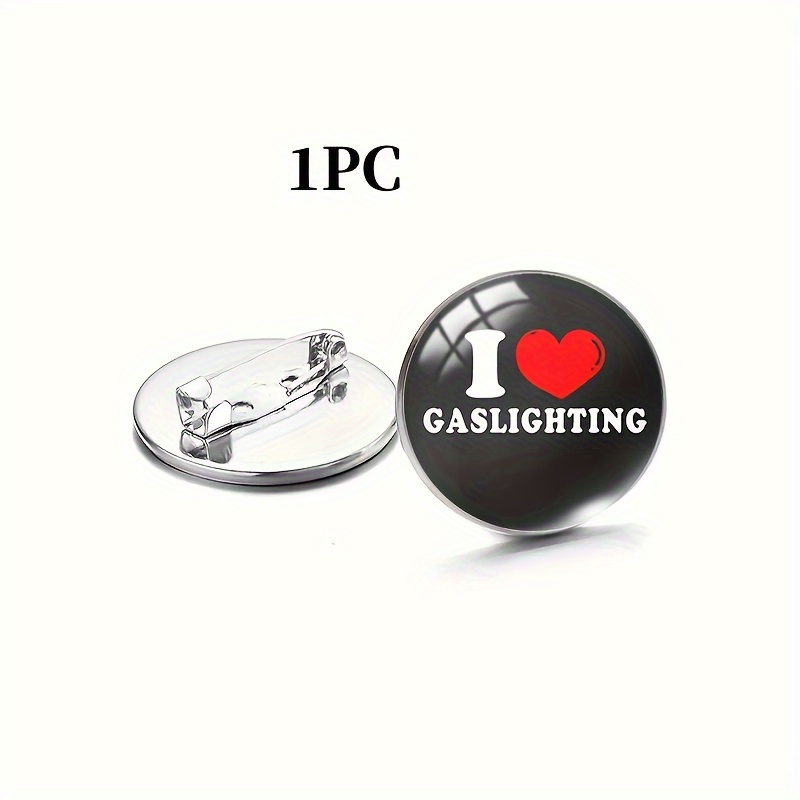 Interesting " Love Gaslighting" Brooch Lapel Badge - Temu United Kingdom