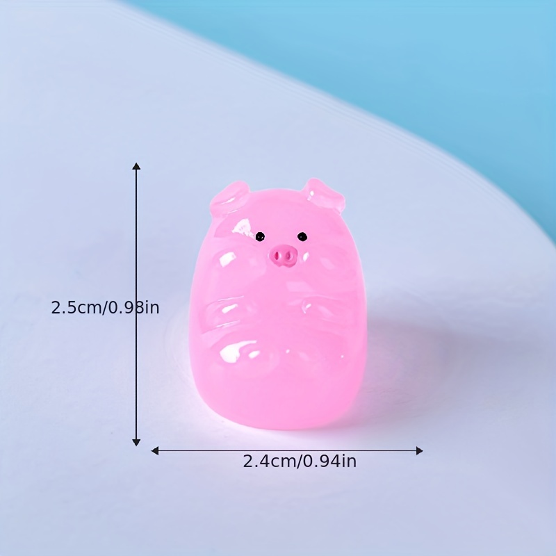 Micro Landscape Creative Cute Pig Figurine Emitting Luminous - Temu ...