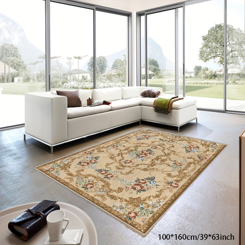 European Style Retro Living Room Bedroom Imitation Cashmere - Temu ...