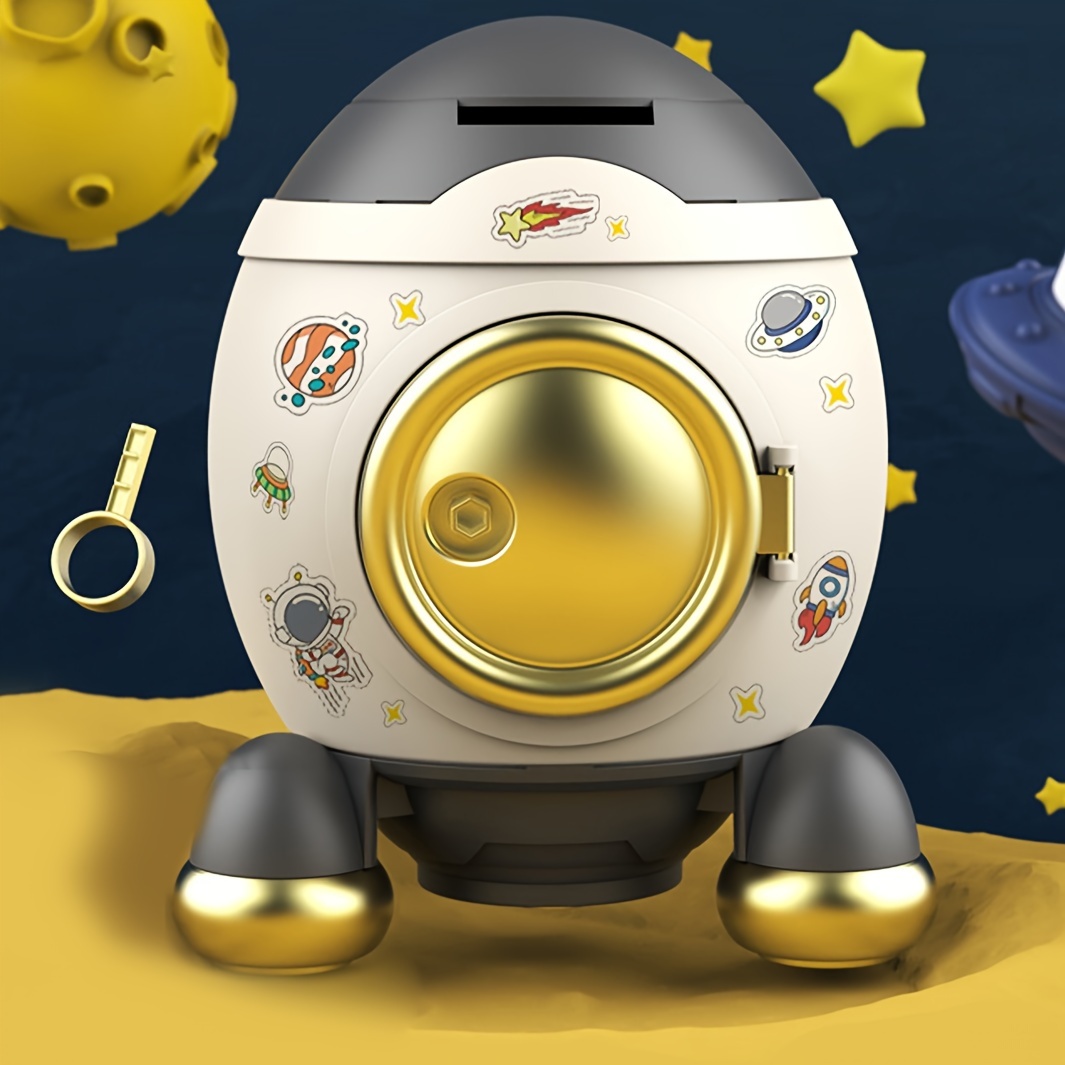 Rocket Bank Large Capacity Savings Bank Large Cartoon Bank - Temu Australia