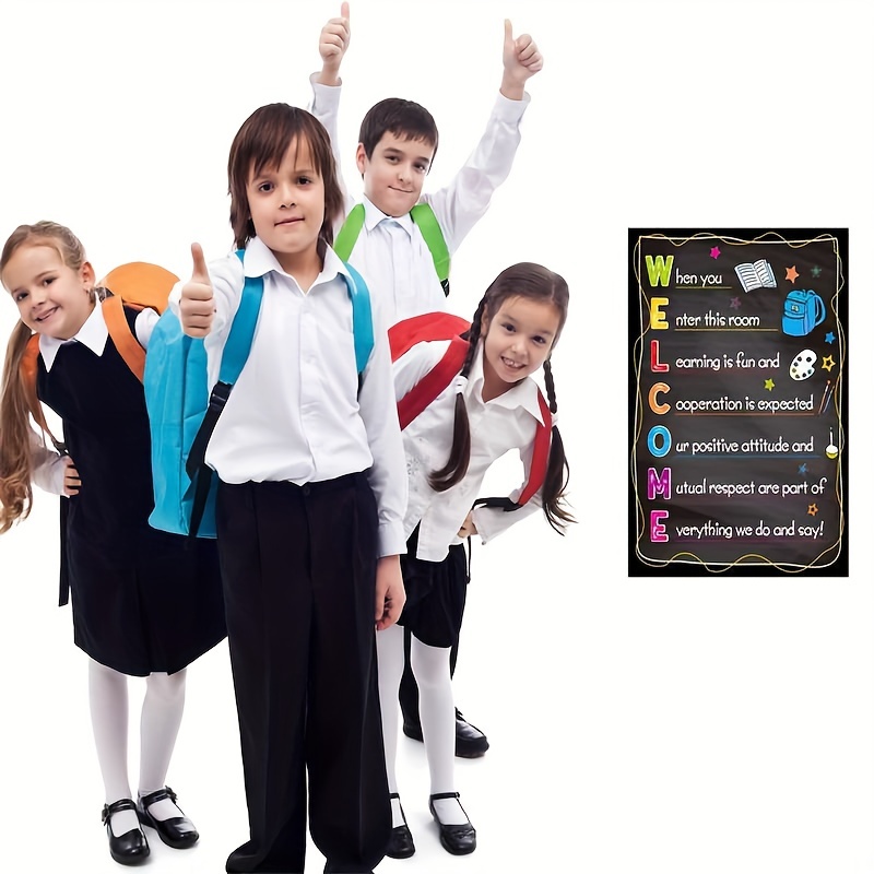 Welcome Classroom Decor Poster Back School Classroom Temu