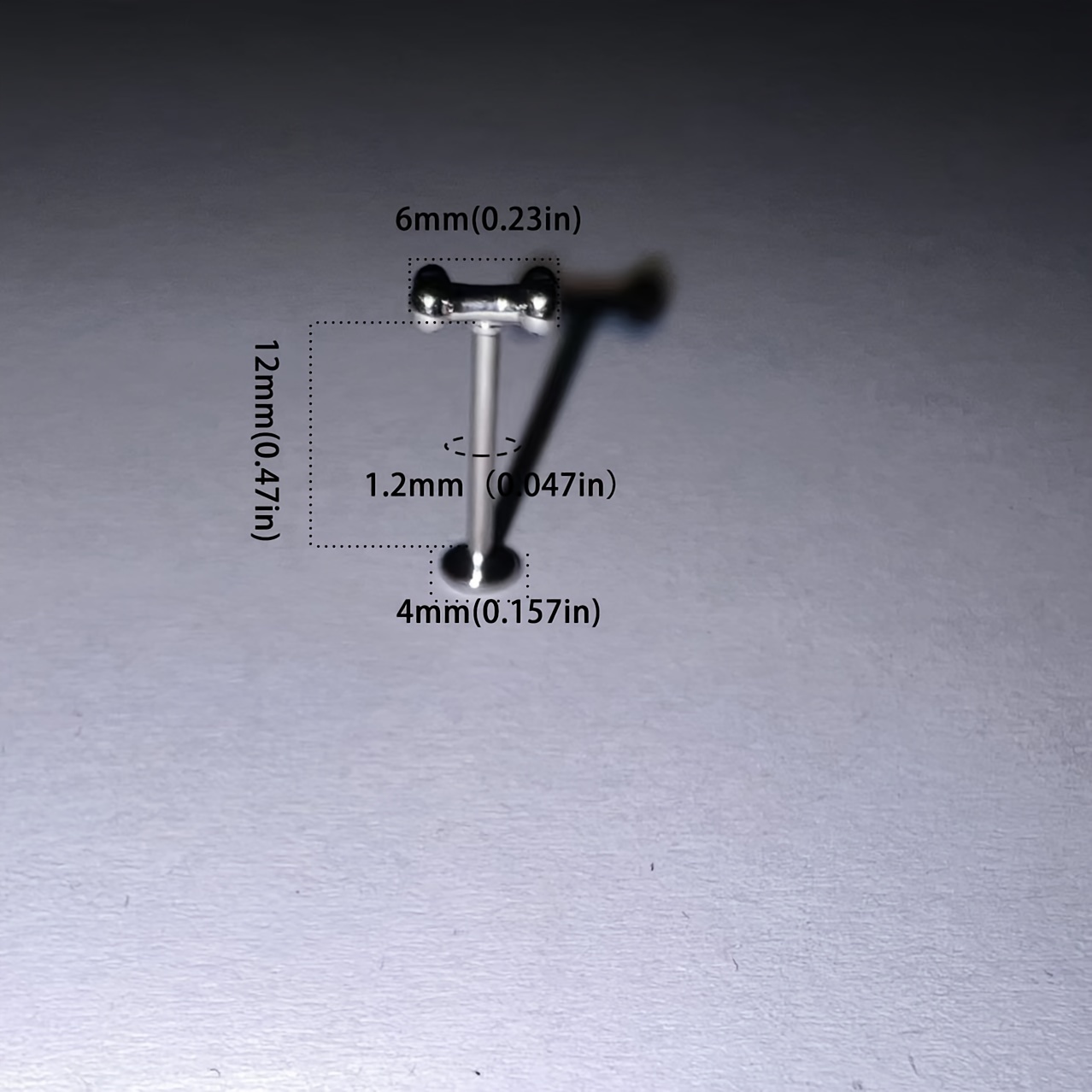 Trendy Cute Bone Shaped Lip Nail Ear Bone Nail Stainless - Temu United ...