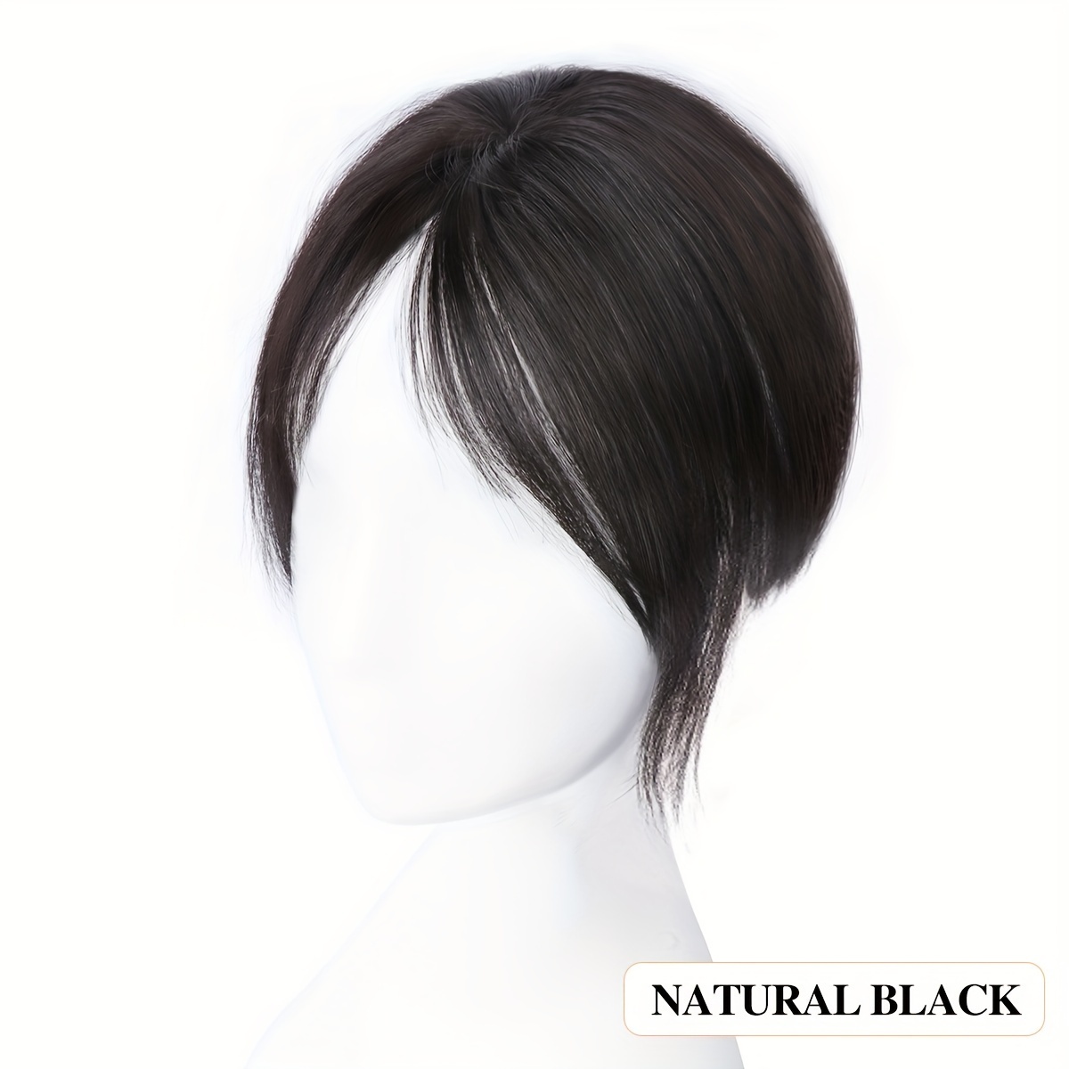 Synthetic 3d Bangs Clip in Bangs Extension Natural - Temu Denmark