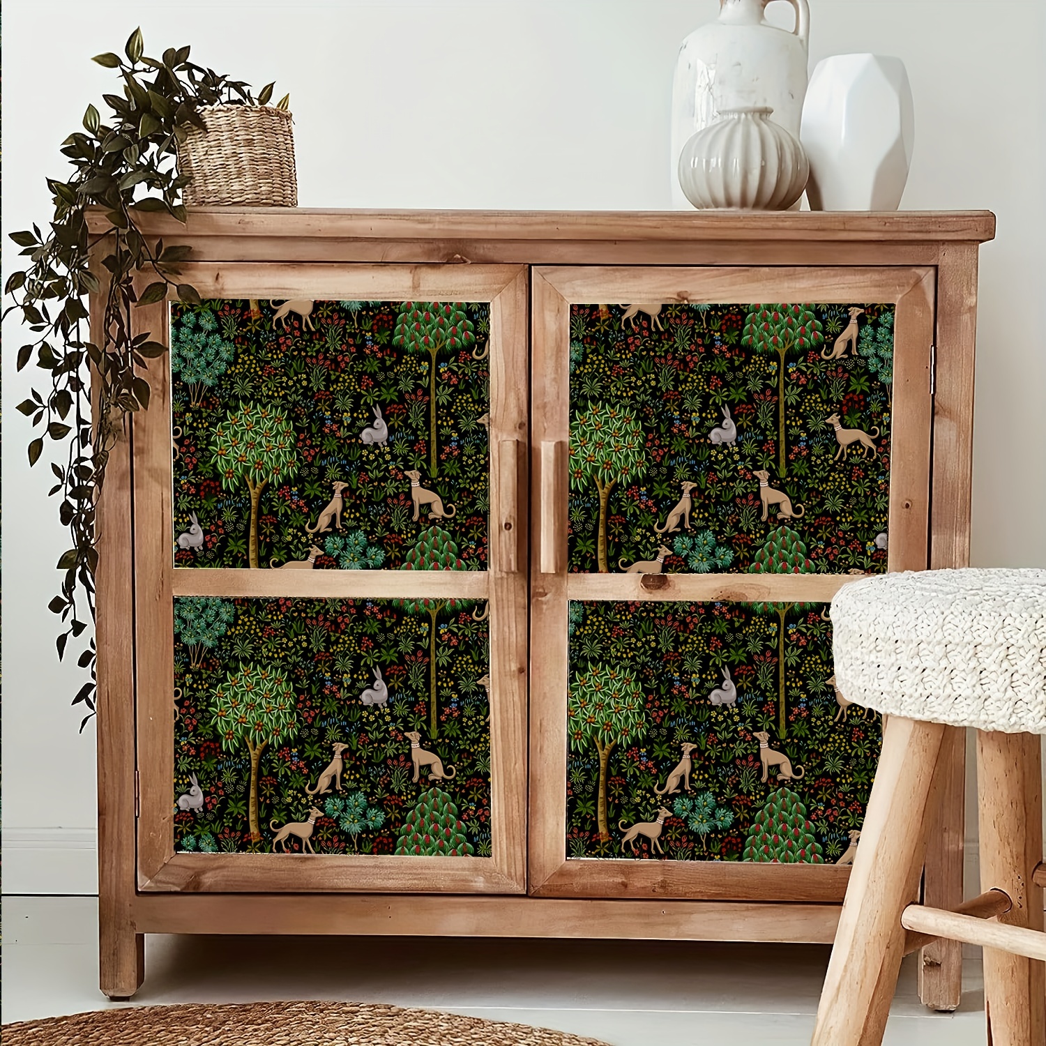 vinyl self wallpaper flowers trees pattern contact - Temu