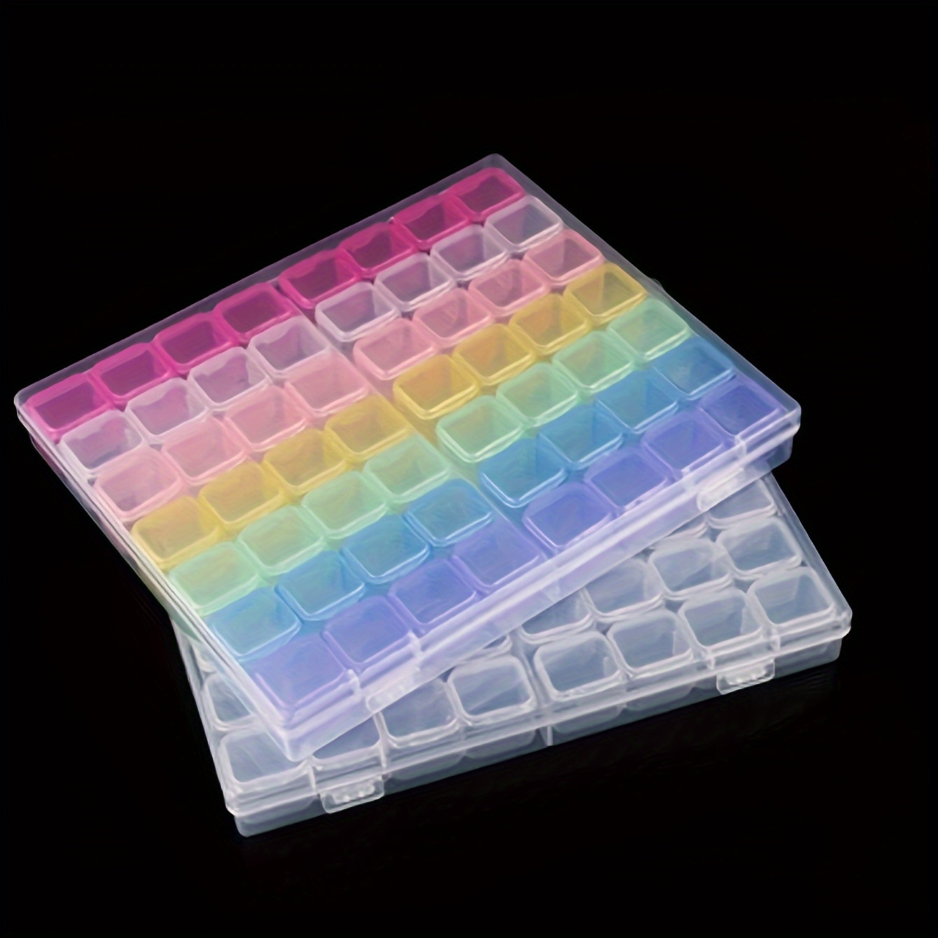 1pc 56 28 Grids Ming Plastic Storage Box Colorful Multi Grid - Temu ...