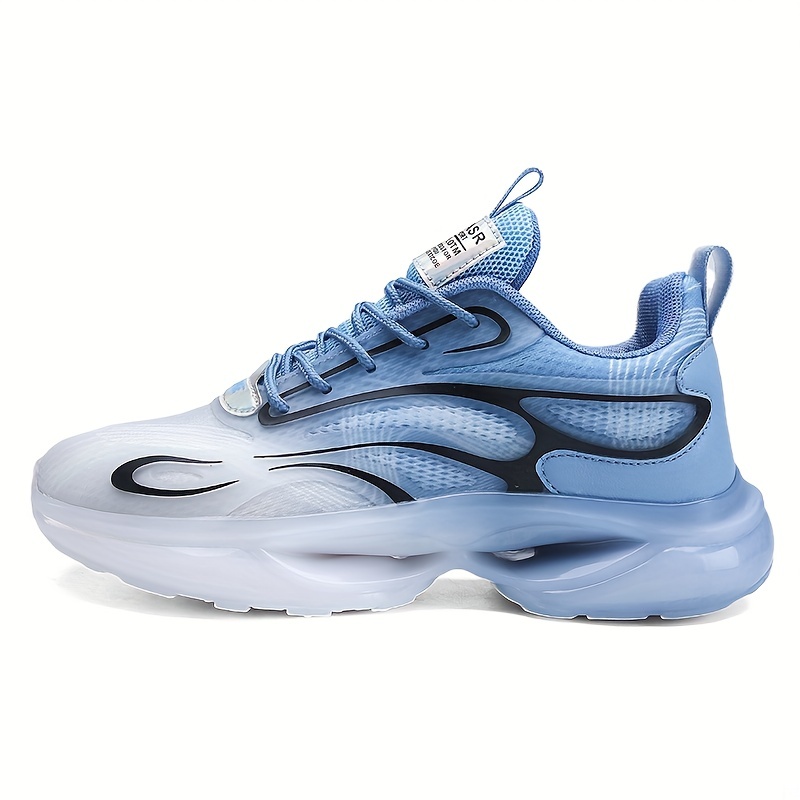 Men's Lace up Chunky Sneakers Gradient Athletic Shoes Shock - Temu Canada