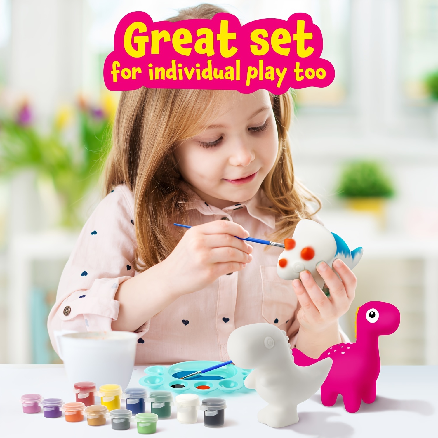 Dinosaur Squish Painting Kit 4 Make Squish Dinosaurs In - Temu