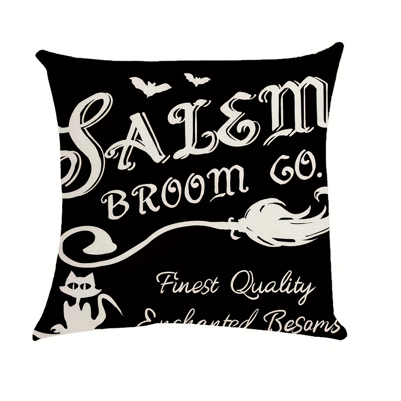 Linen Halloween Decorative Throw Pillow Case Halloween - Temu Australia