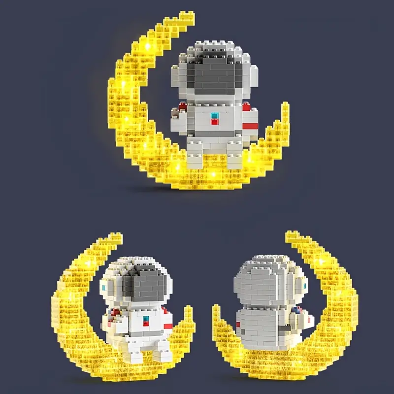Build Your Own Astronaut On The Moon With Miniature Aerospace Building