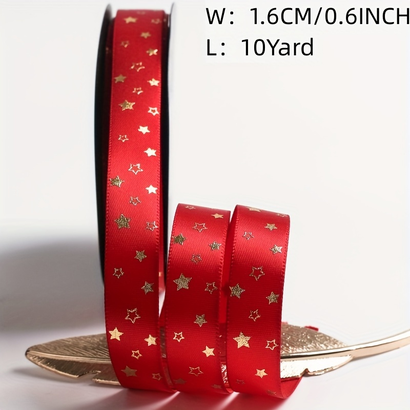 10yard Red Gilded Webbing Diy Hair Bow Flower Materials - Temu New Zealand