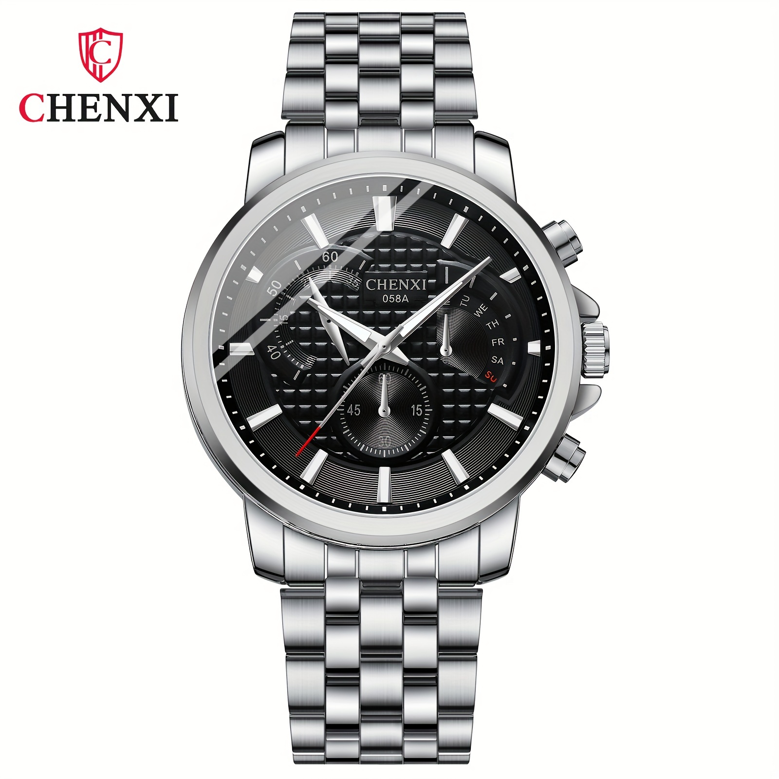 Fashion Men's Watches, Luminous Waterproof Steel Quartz Watch - Temu ...