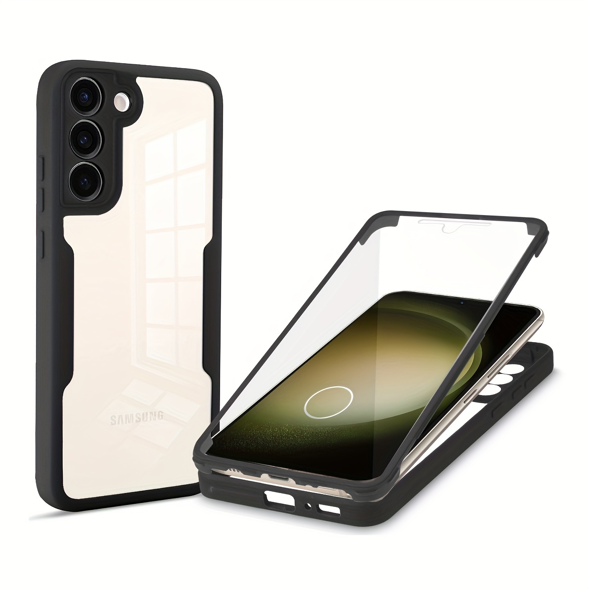 Double Sided 360 Full Body Dual Layers Phone Cases Samsung - Temu ...