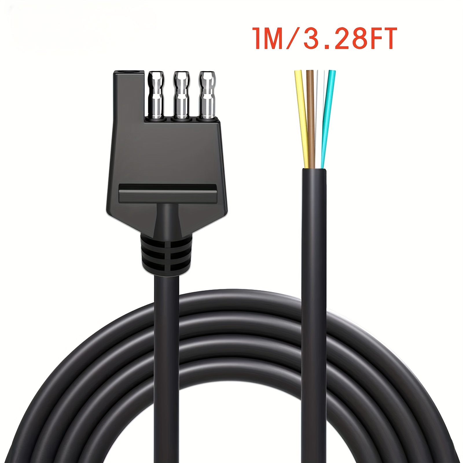 18awg 4 Flat Trailer Wire Trailer Harness Extenson Cable 4 - Temu Ireland