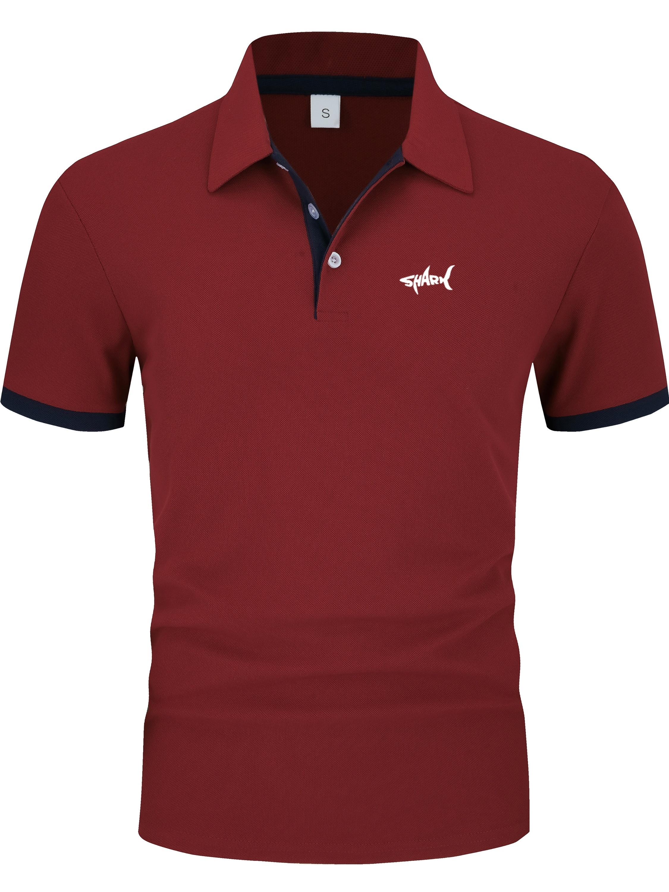 Men's Shirt Anime Shark Graphic Print Short Sleeve Golf - Temu Ireland