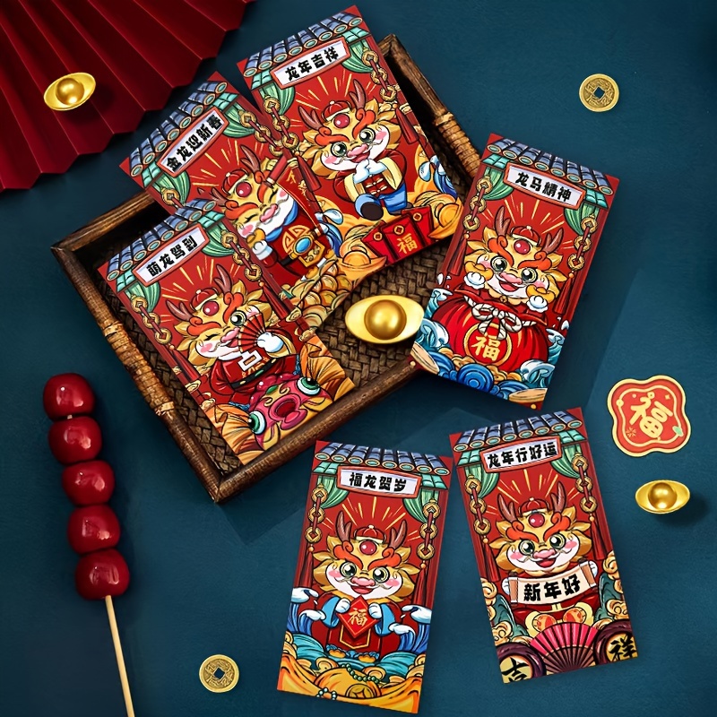Red Packet Chinese New Year Festive Atmosphere Decorative - Temu ...