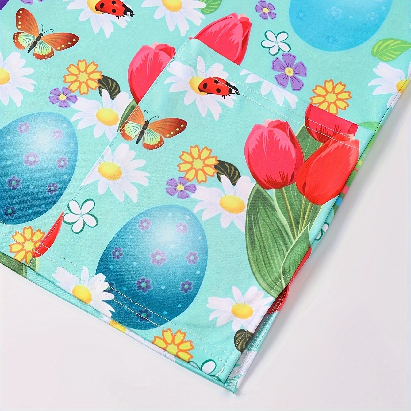 cute eggs print stretchy scrubs top functional patched - Temu New Zealand