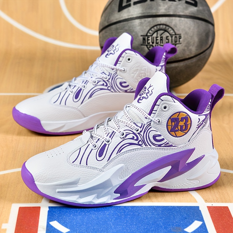 Men's Trendy Basketball Shoes Comfy Breathable Non Slip - Temu Australia