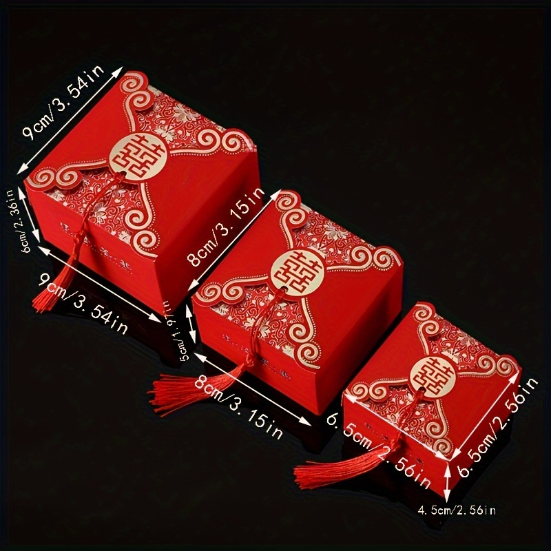 3pcs set chinese style goodies box wedding - Temu Ireland