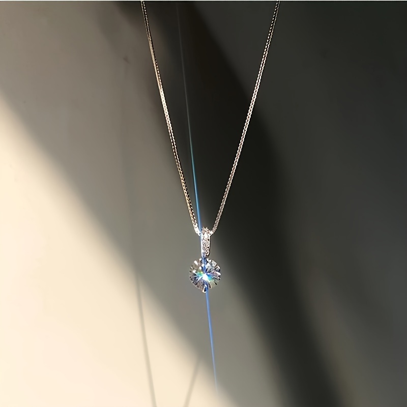 Geometric Pendant Necklace Clavicle Chain For - Temu United Kingdom