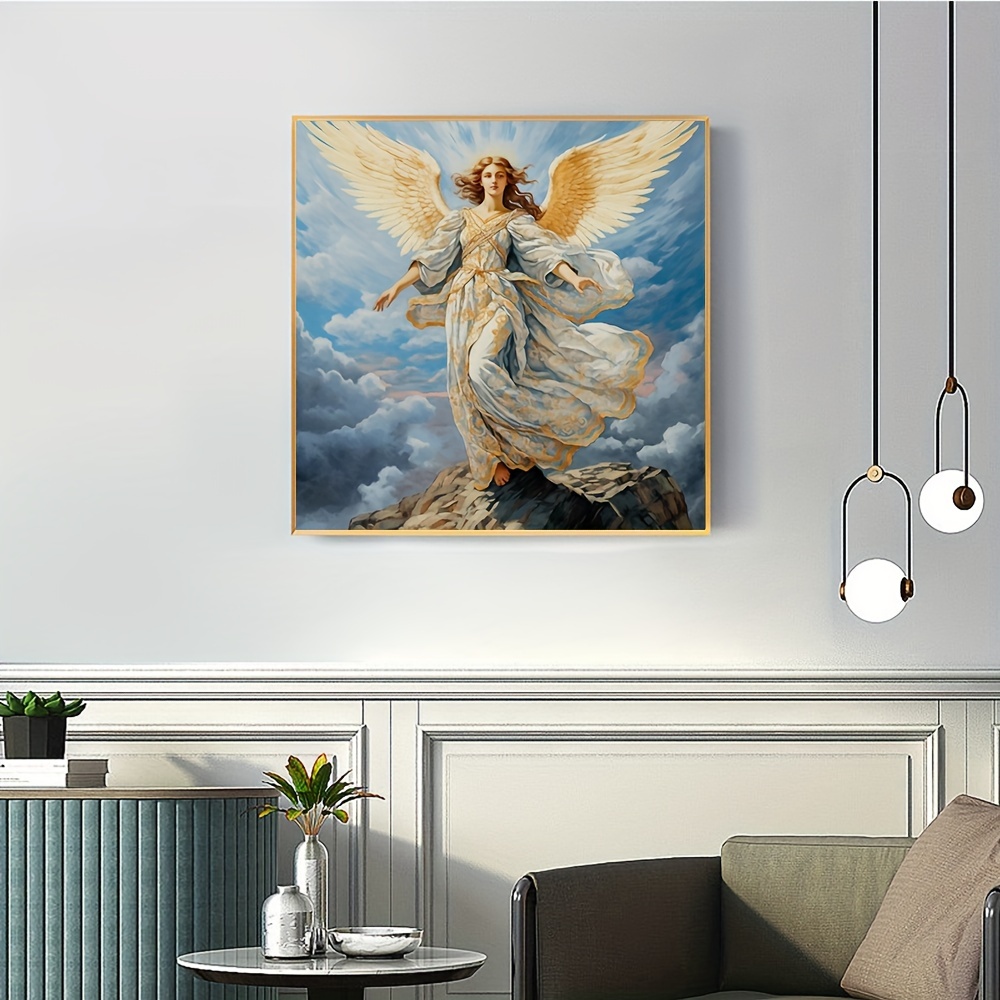Large Size Frameless Diy 5d Diamond Painting Beautiful Angel - Temu United