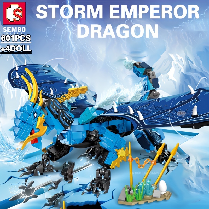 Blue Dragon Building Blocks Science Fiction - Temu Australia