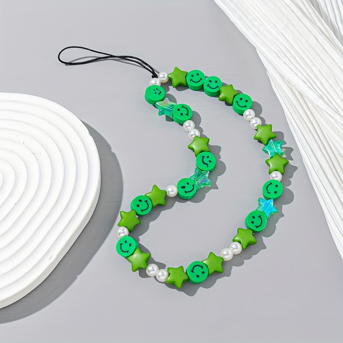 Happy Face Heart shaped High Phone Chain - Temu