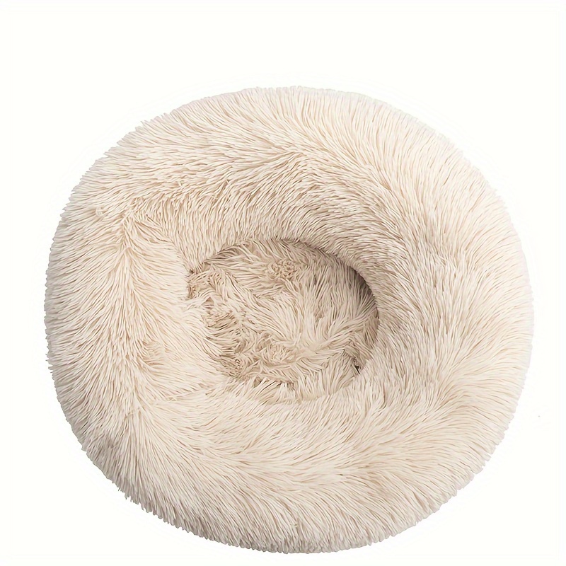Dog Bed Calming Dog Beds Small Medium Large Dogs Round Donut - Temu ...