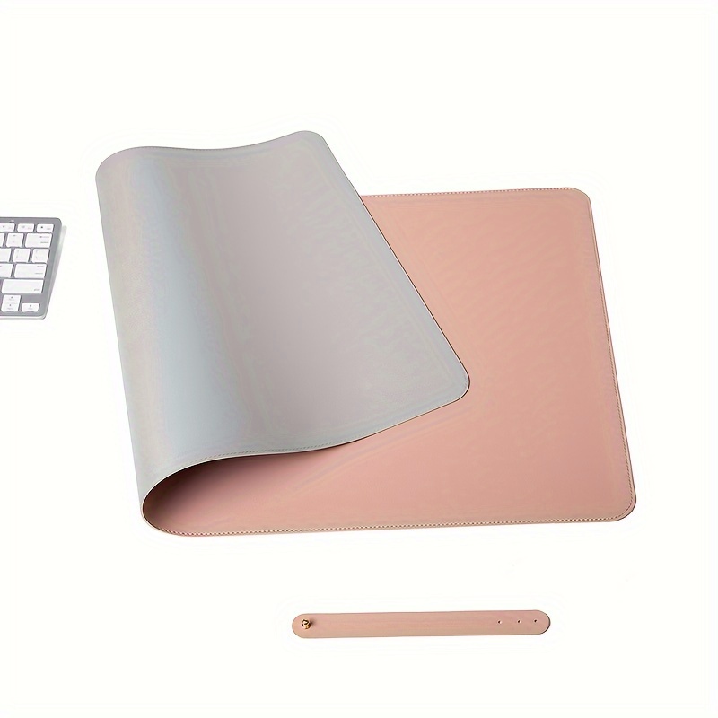Pu Leather Desk Pad Protector Mouse Pad Office Desk Mat Non - Temu ...