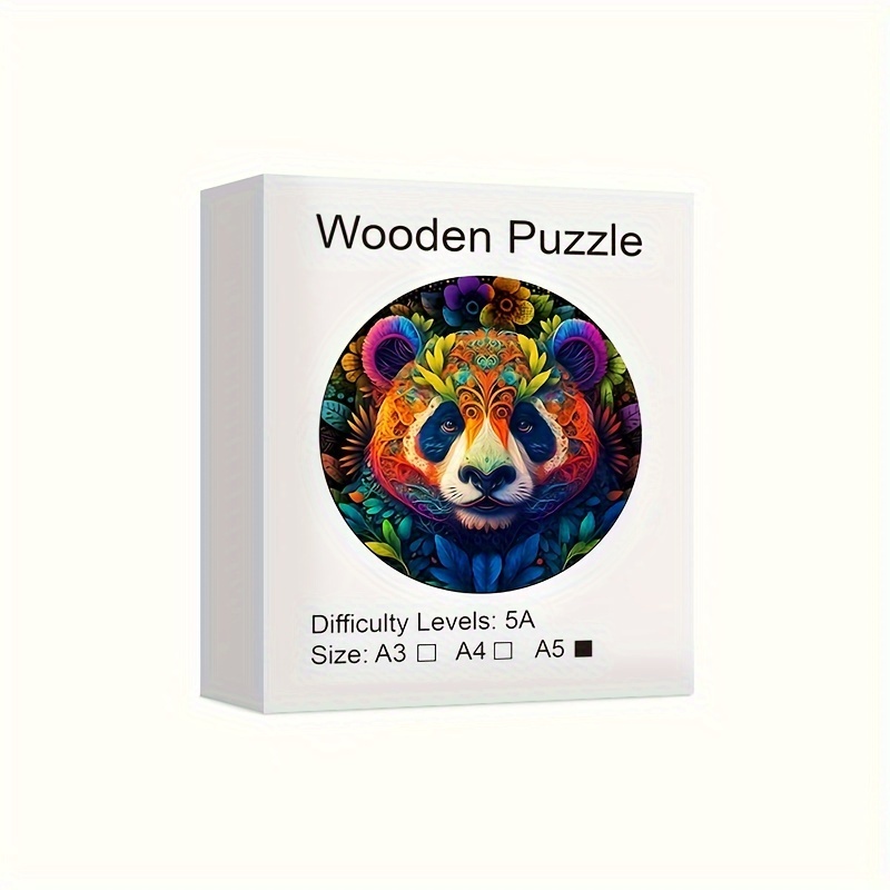 Panda Wooden Puzzles Toys Advanced Players Animal Shaped - Temu Australia