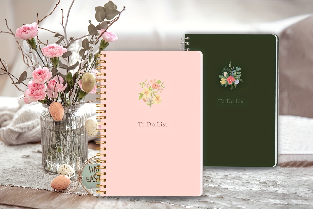 List Notebook Multiple Functional Sections Spiral Daily - Temu