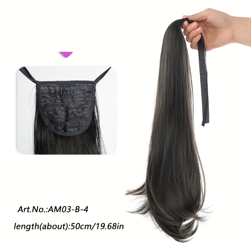 Long Ponytail Extensions Claw Clip Micro Female - Temu Canada