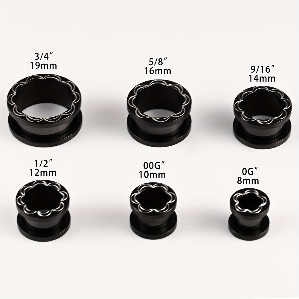 Simple Stainless Steel Pattern Screw Ear Expander Gauges - Temu United ...