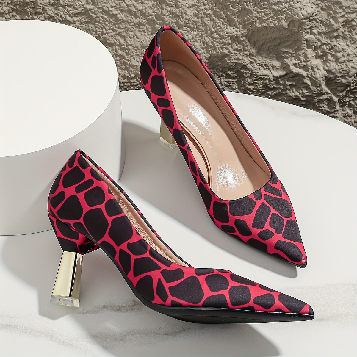 Fashion Dress Pumps Women s Pointed Toe Slip Banquet High - Temu Canada