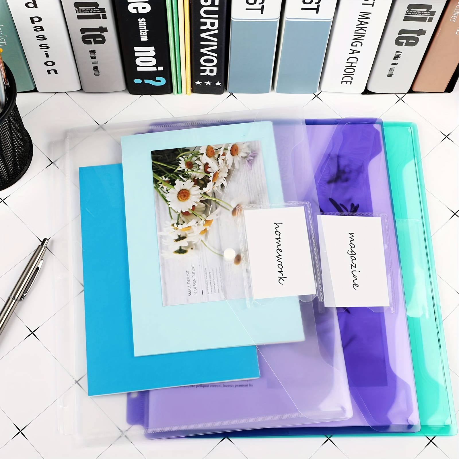 Binders 3 Ring Binder Pocket Binder Organizer File Folder - Temu Canada