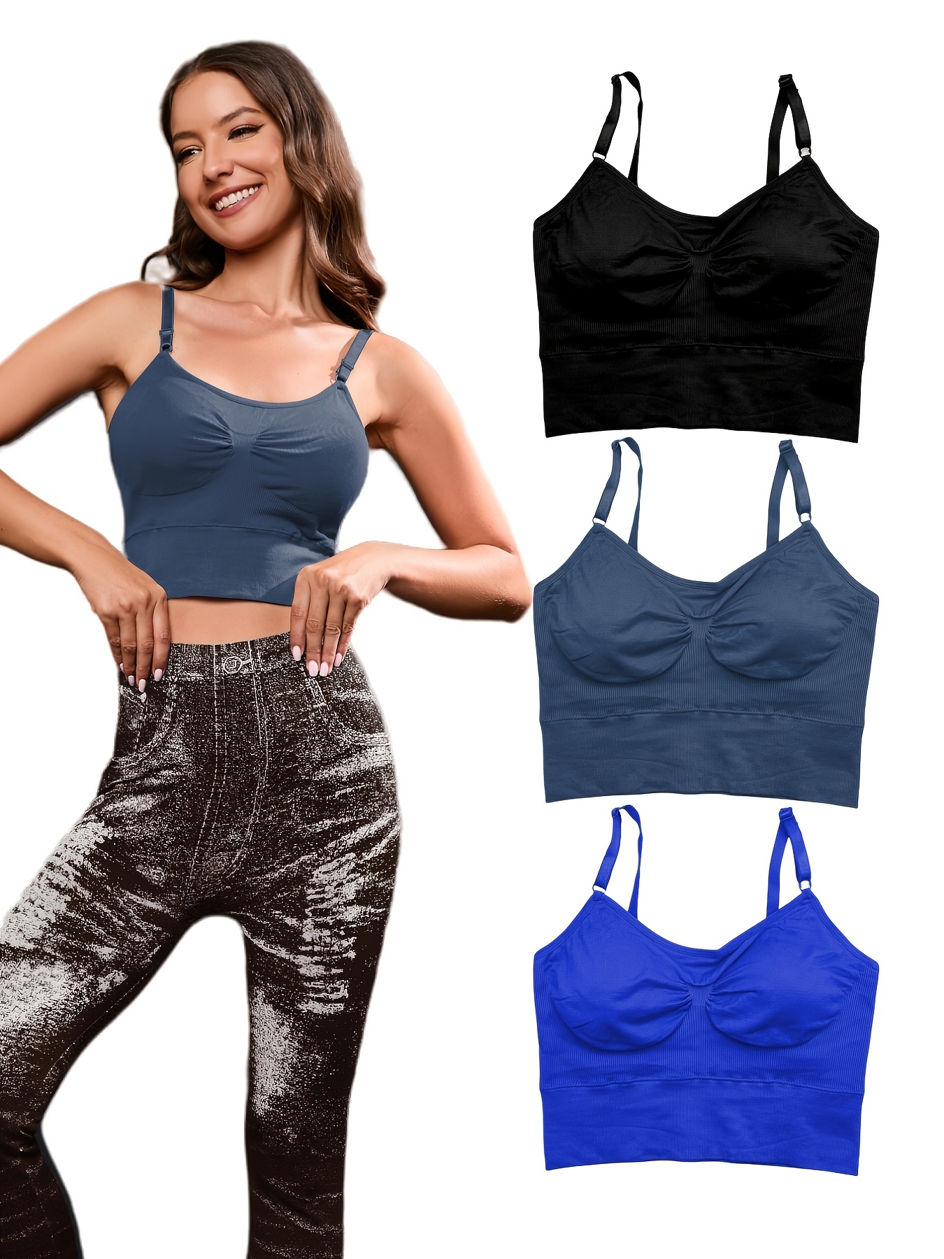 Breathable Sports Tank Tops Solid Color Adjustable Straps - Temu Australia