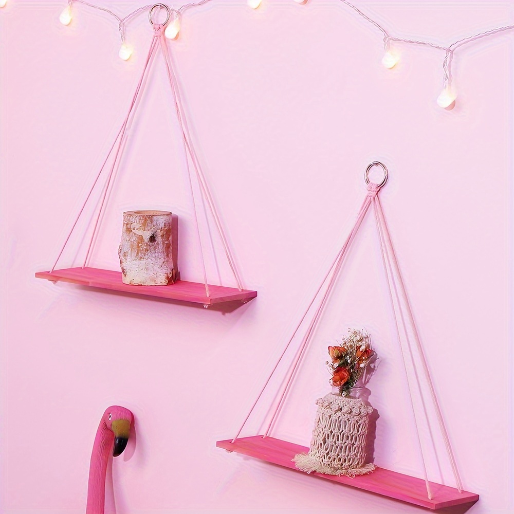 2pcs Hanging Plant Shelf Wall Plant Hanging Floating Shelves - Temu ...