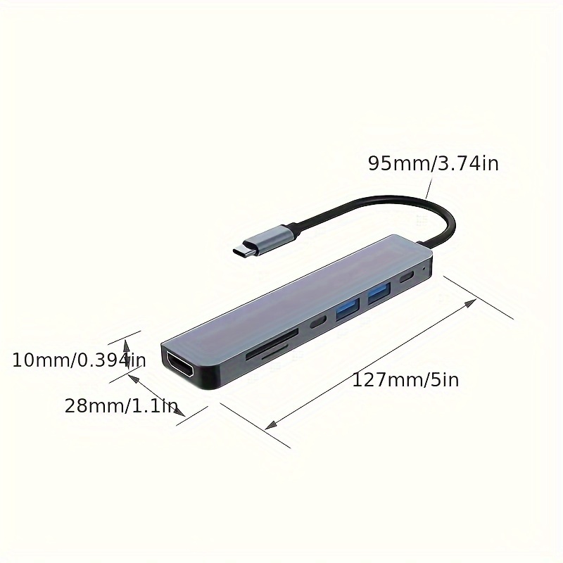 Usb 3.0 Hub Adapter Docking Station Dongle Card Reader Type - Temu ...