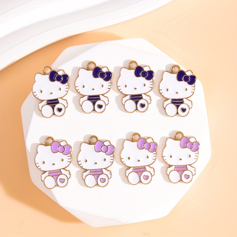 8 Stück Sanrio Hello Kitty Katzenanhänger Diy Cartoon Anime - Temu ...
