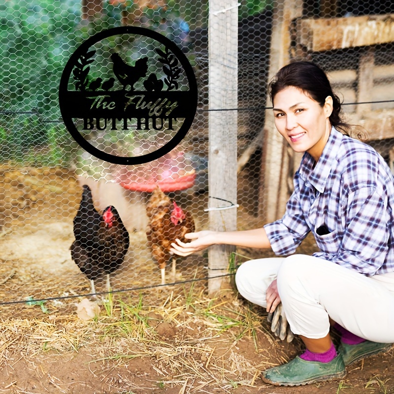 chicken coop sign hut sign chicken coop accessories metal - Temu