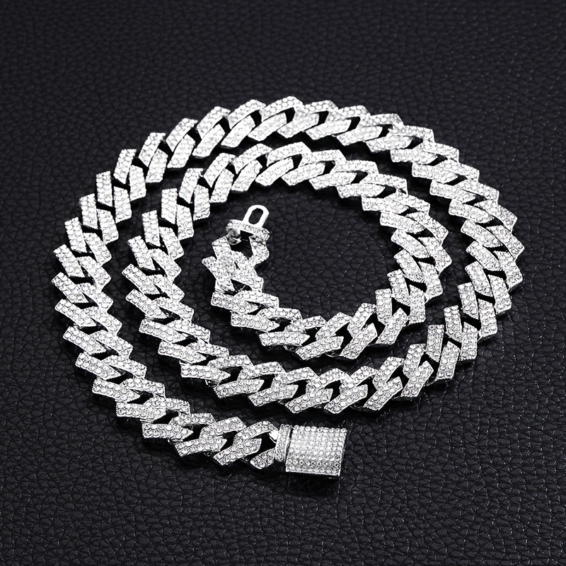 Geometric Big Chain Necklace Men Women - Temu United Kingdom