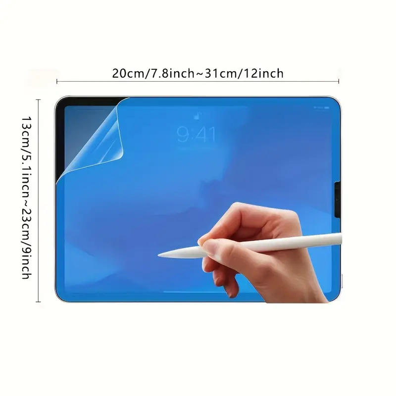 Ipad 종이 감지 필름 쓰기 및 그림 특수 새 무광택 필름 젖빛 필름 붙여 넣기 유형 109 인치 Air Temu